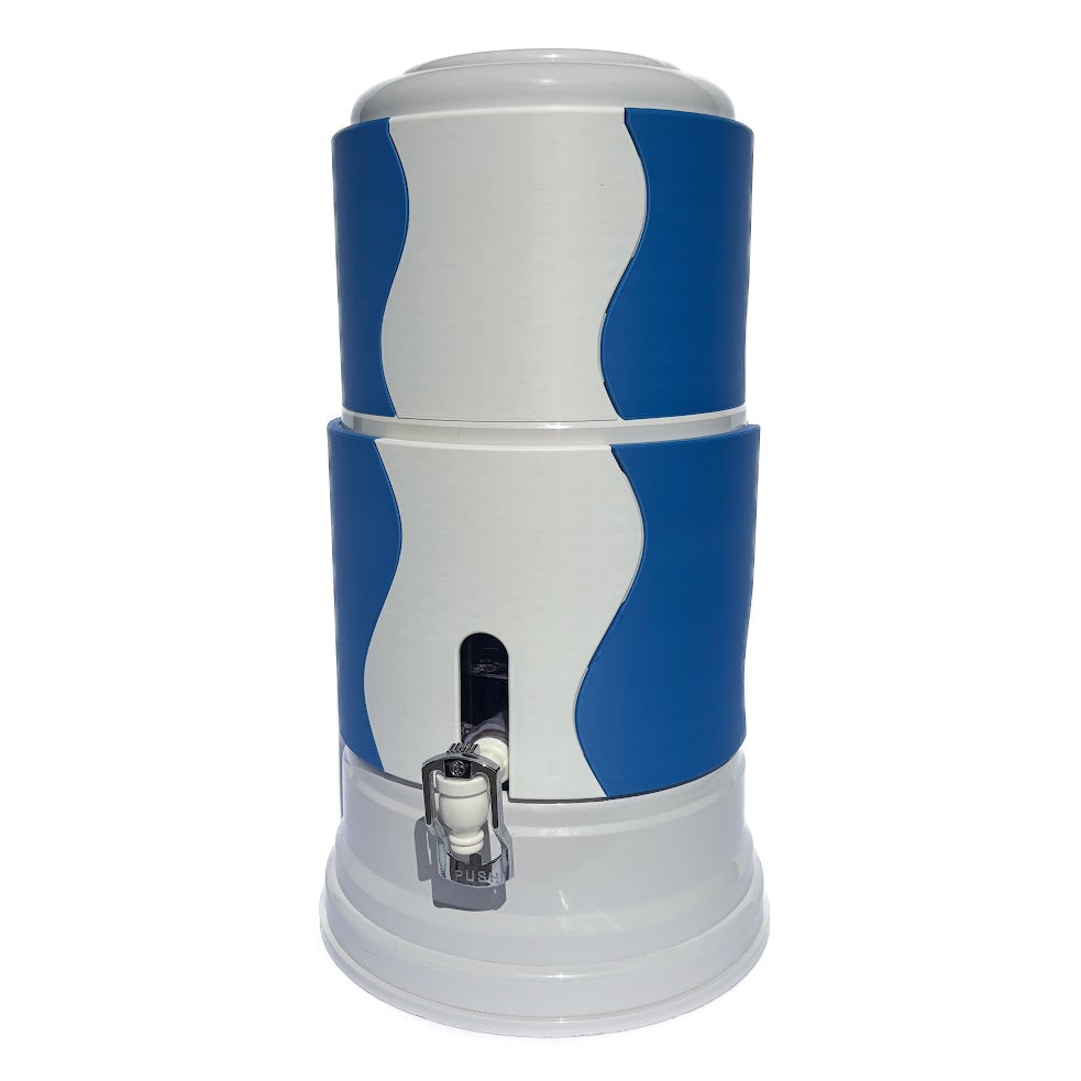 Water Filter Cover White/Blue | Stop Algae Now | bluva